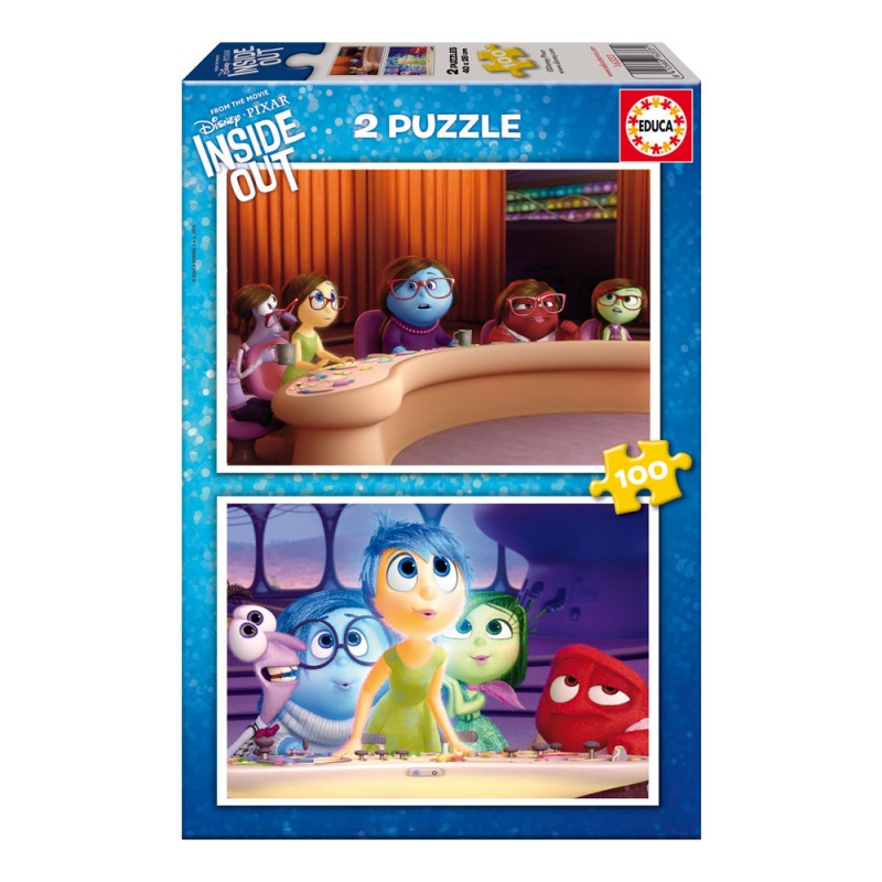 2x Puzzle 100 Inside Out | Loja da Criança