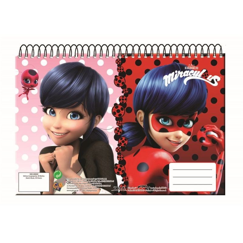 Caderno A4 30 folhas Lady Bug | Loja da Criança