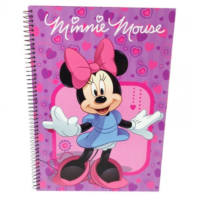 Caderno argolas Minnie Disney A4 | Loja da Criança