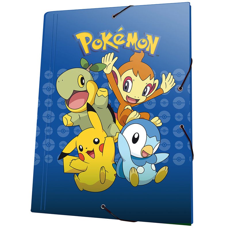 Capa com Elásticos A4 Pokemon Pikachu | Loja da Criança
