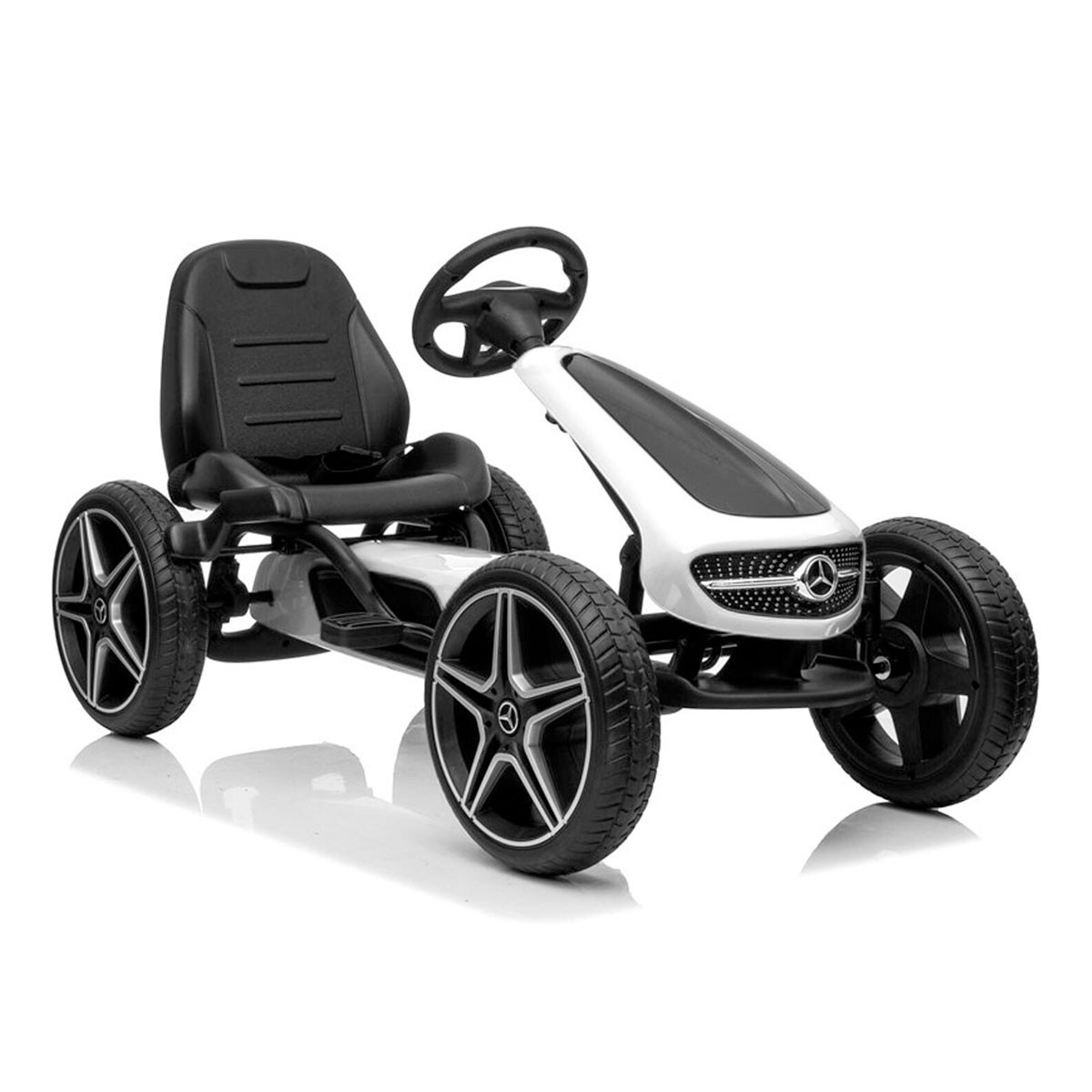 Carro Pedais GoKart Mercedes XM-X610 Branco | Loja da Criança