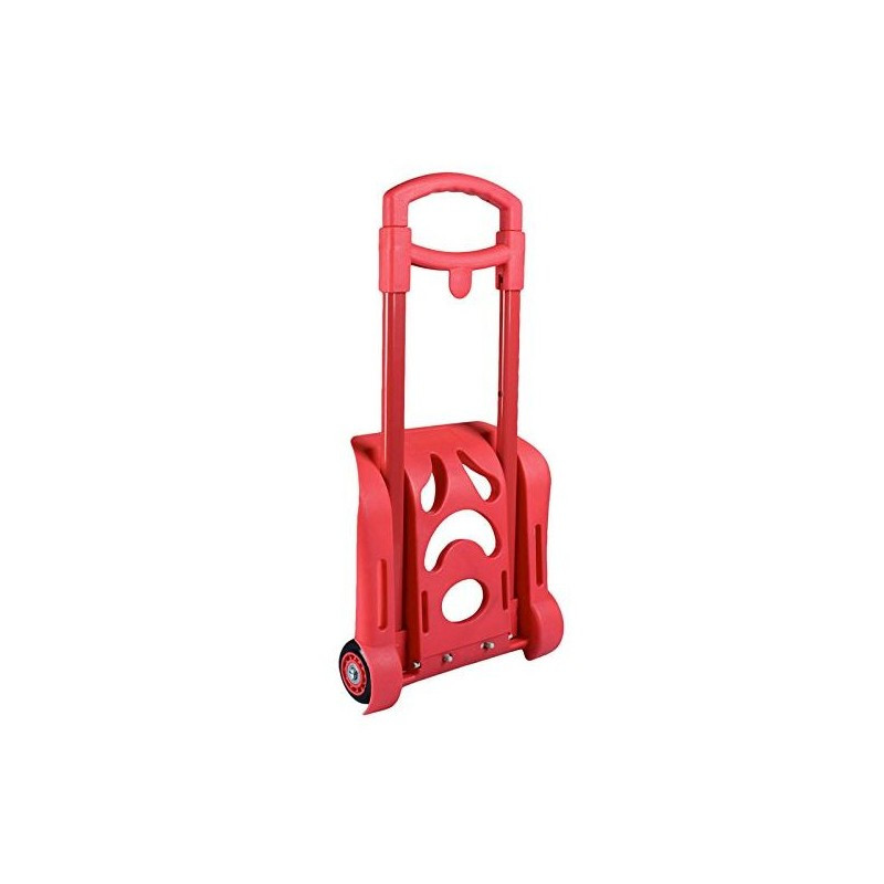 Carro Trolley Dobrável Porta Mochilas Escolares Vermelho | Loja da Criança