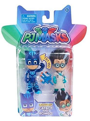 Catboy e Romeo - Pack de 2 figuras 8cm com Luz PJ Masks | Loja da Criança