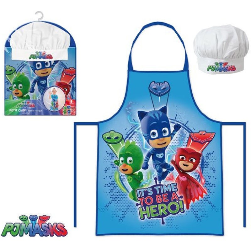 Conjunto avental+chapéu Chef Pj Masks | Loja da Criança