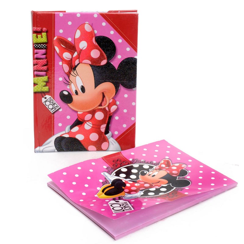Conjunto mini diario + bloco de Minnie - Fashion Icon | Loja da Criança