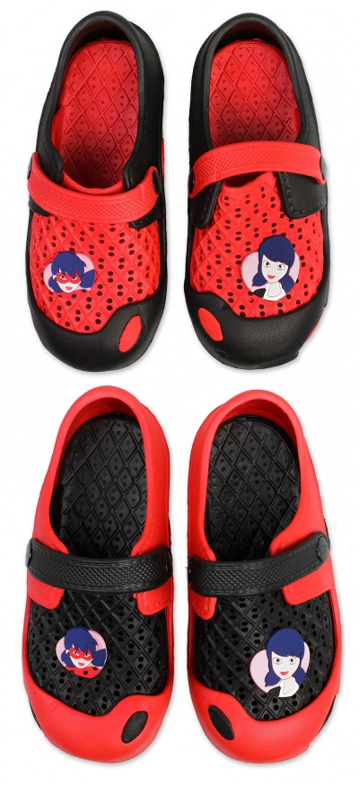 Crocs vermelho e preto Ladybug | Loja da Criança