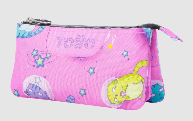 Estojo Escolar Triplo Totto Space Cat | Loja da Criança