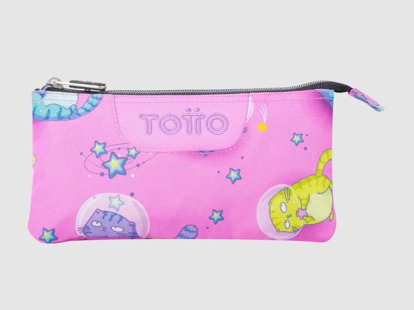 Estojo Escolar Triplo Totto Space Cat | Loja da Criança