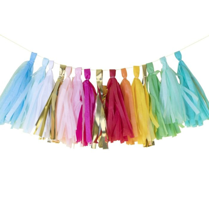 Grinalda Multicolorida e Dourada | Loja da Criança