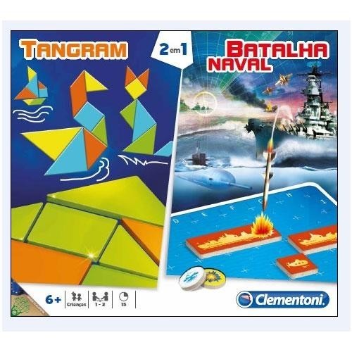 Jogos Batalha Naval + Tangram Clementoni | Loja da Criança