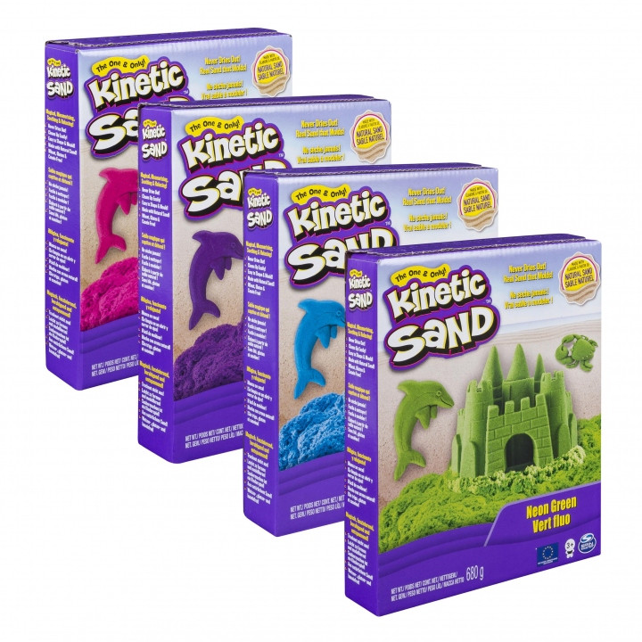 Kinetic Sand Pack Neon Deluxe Areia Mágica 680gr | Loja da Criança
