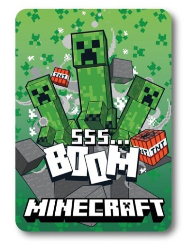 Manta Polar Minecraft Boom | Loja da Criança