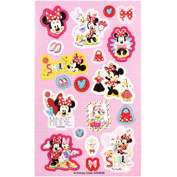 Mini Autocolantes 6 Folhas Minnie Mouse | Loja da Criança