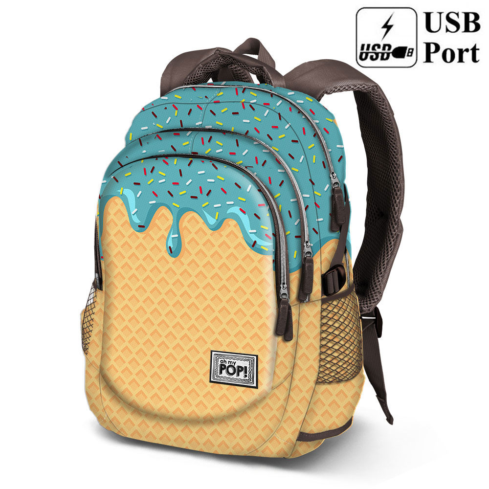 Mochila escolar 44 cm Oh My Pop - Ice Cream | Loja da Criança