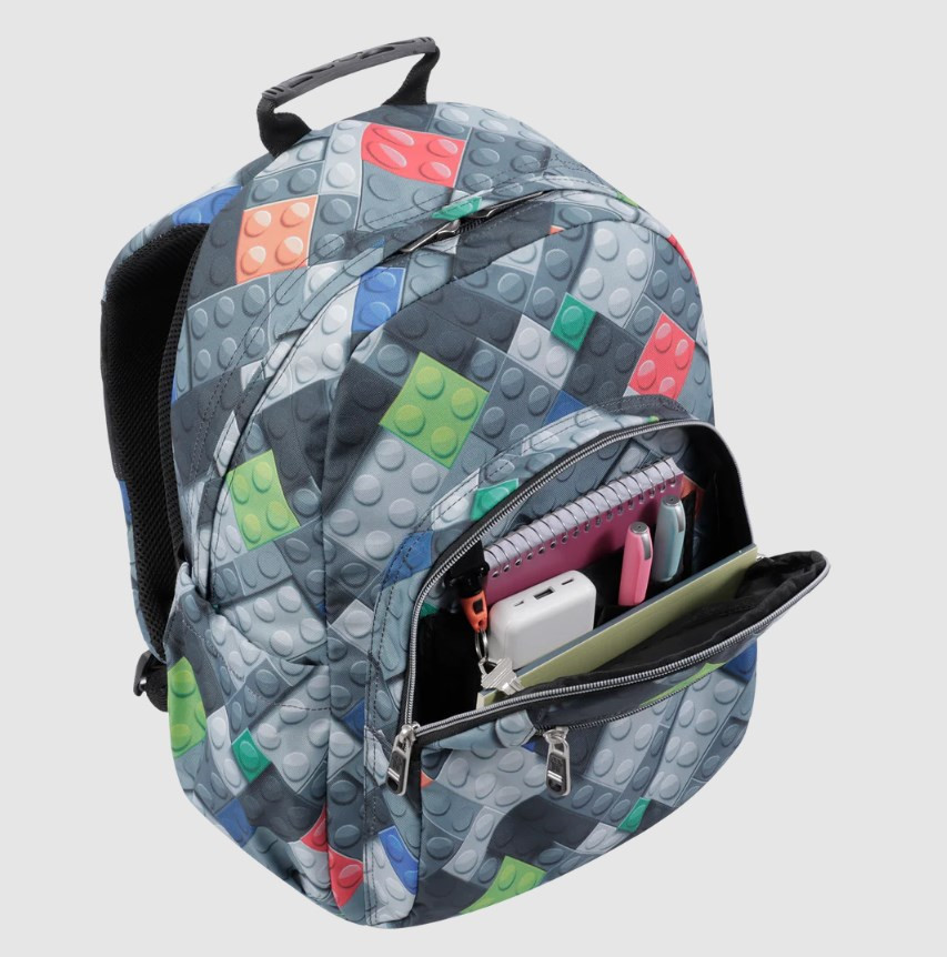 Mochila Escolar 44cm Totto Building Blocks | Loja da Criança