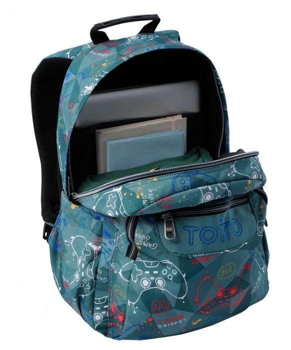 Mochila Escolar 44cm Totto Gaming | Loja da Criança