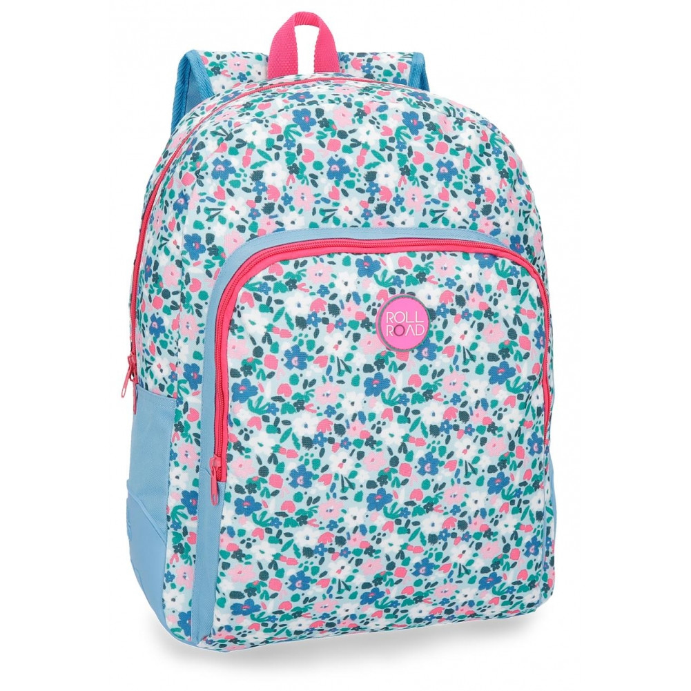 Mochila Escolar Roll Road Pretty Blue 44cm | Loja da Criança