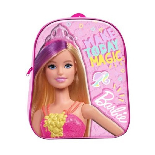 Mochila Pré Escolar 3D 31cm Barbie Magic | Loja da Criança