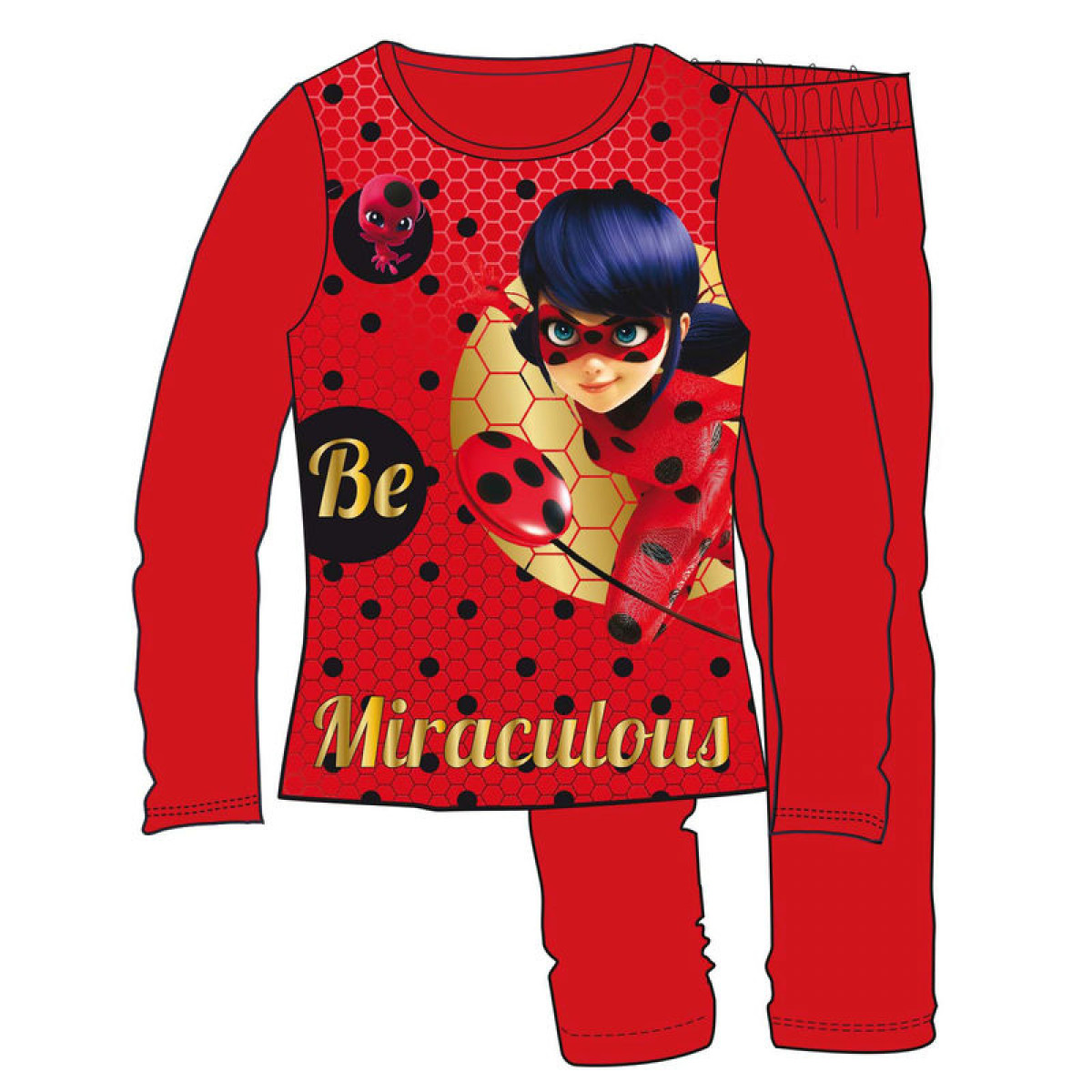 Pijama Algodão Ladybug Vermelho | Loja da Criança