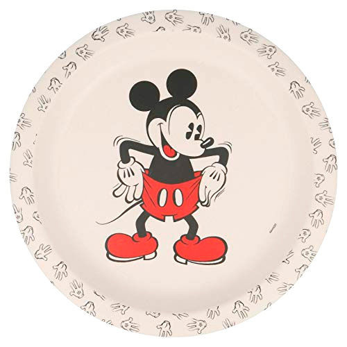 Prato Mickey 90 Anos Bambu | Loja da Criança