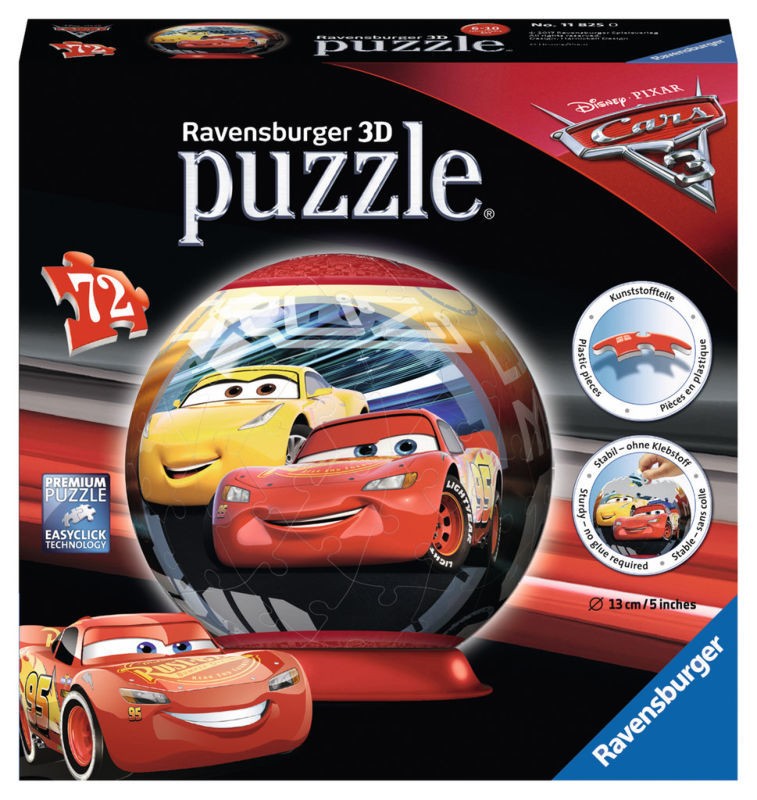 Puzzle 3D Ravensburger 72 peças Cars 3 | Loja da Criança