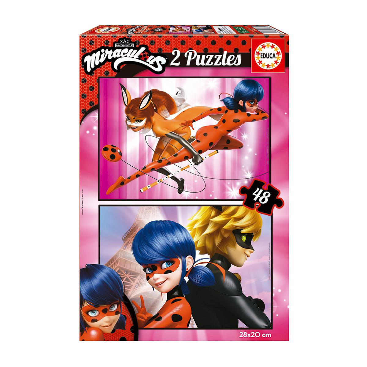 Puzzle Ladybug 2 2x48 peças | Loja da Criança