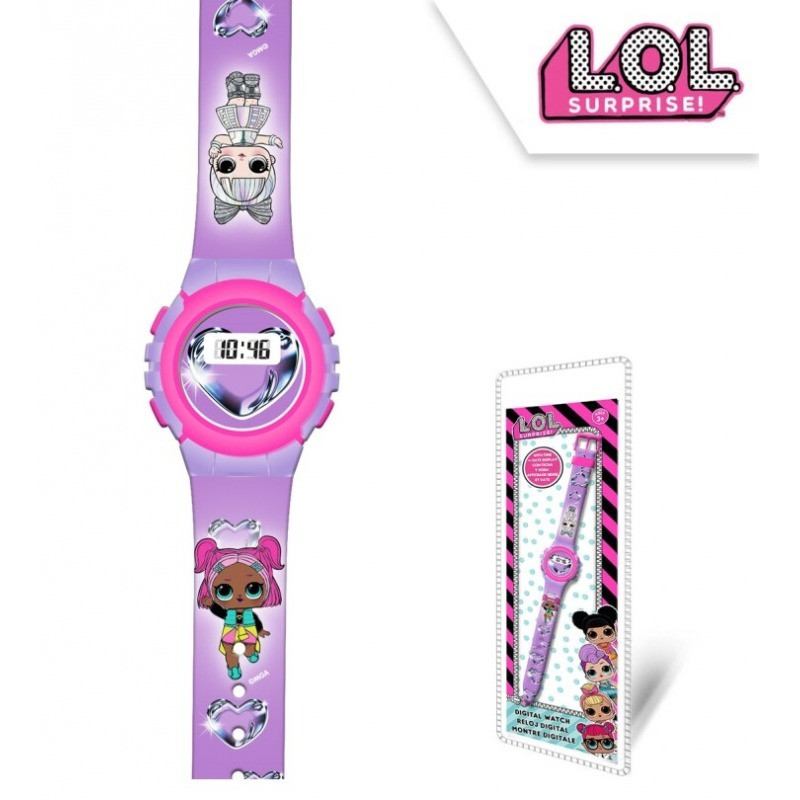 Relógio Digital LOL Surprise Lilás | Loja da Criança