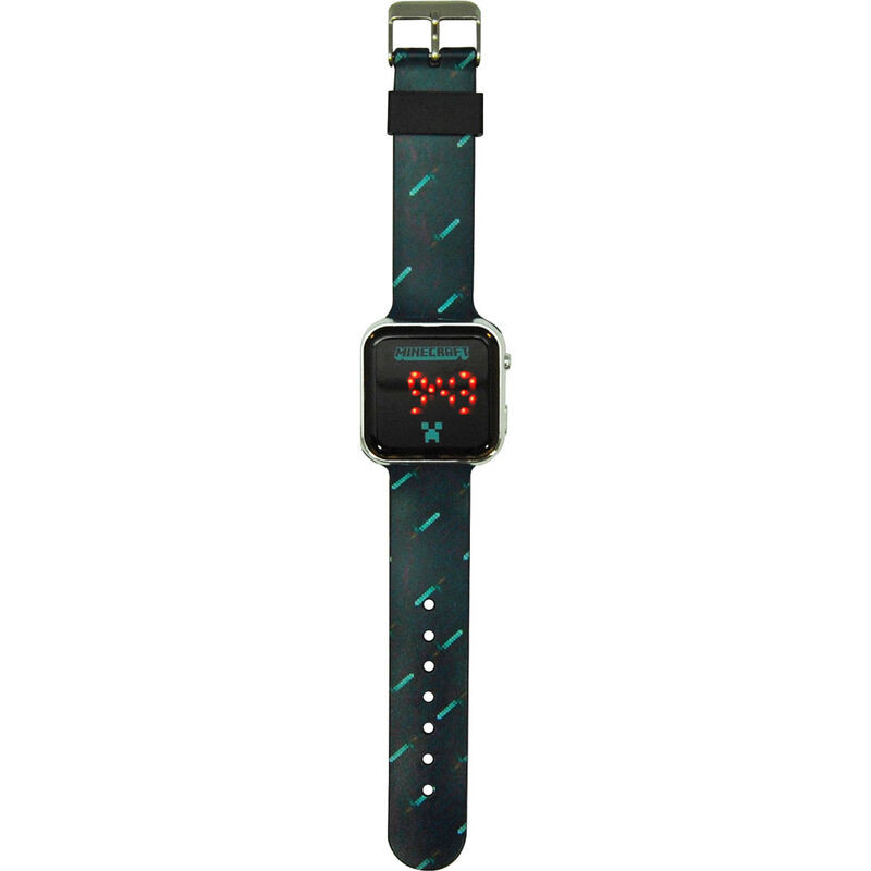 Relógio Watch Led Minecraft Azul | Loja da Criança