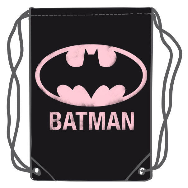 Saco Mochila Batman DC Comics Rosa 45cm | Loja da Criança
