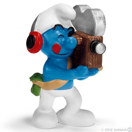 Smurf Operador Camera (Cameraman) - Colecção Cinema | Loja da Criança