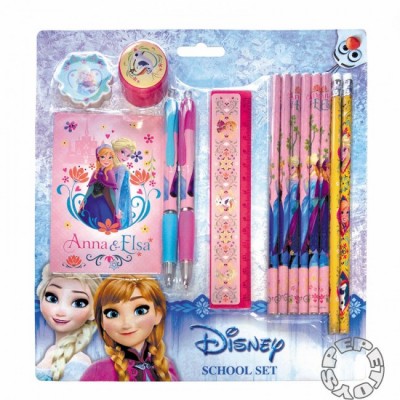 Conjunto escolar de 14 peças Frozen Disney | Loja da Criança